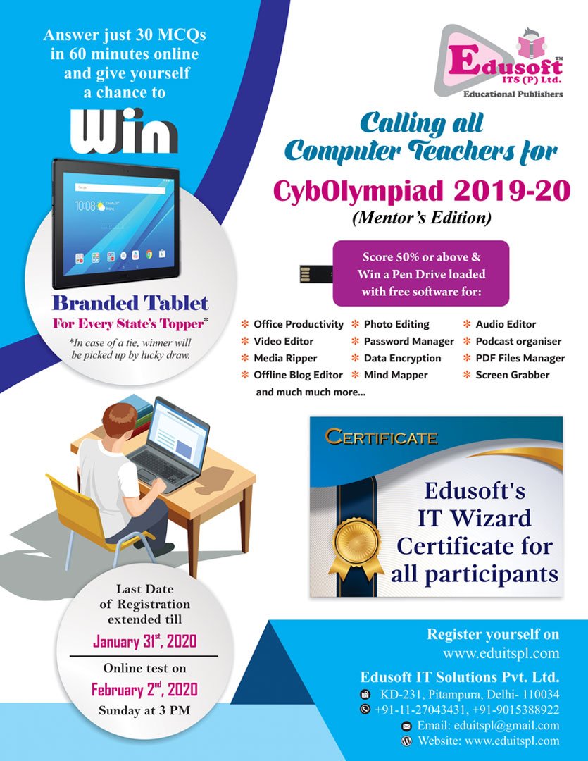 CybOlympiad 2019-20 - Edusoft IT Solutions Pvt. Ltd.